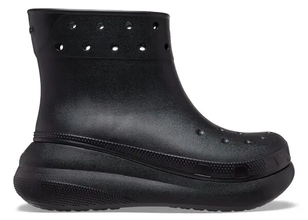 CROCS Classic Crush Rain Boots - Black