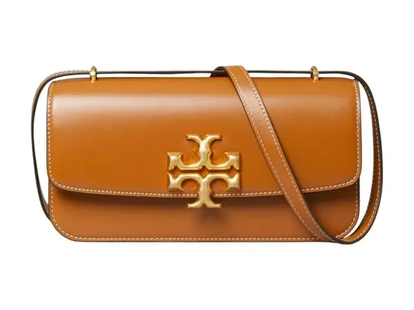 Tory Burch Eleanor Small E/w Convertible Shoulder Bag - Whiskey
