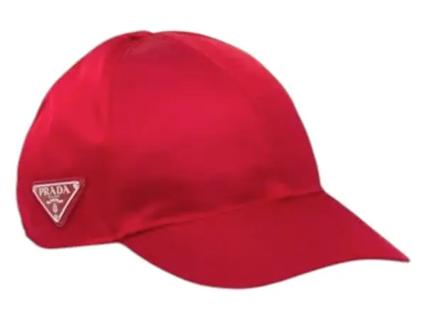 Prada Re-nylon Logo Cap - Red