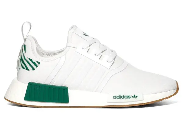 Adidas Nmd R1 Sneakers - Cloud White/core White/dark Green