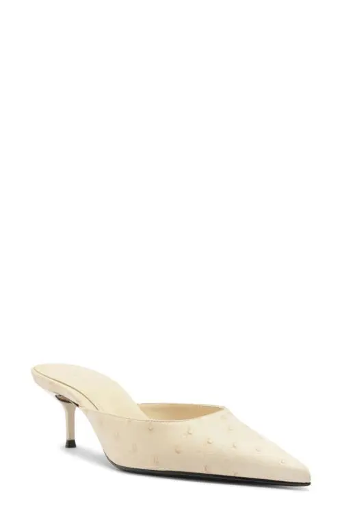 Schutz Julie Pointed Toe Mule - Eggshell