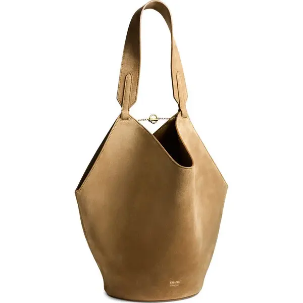 Khaite Small Lotus Top Handle Bag - Mud