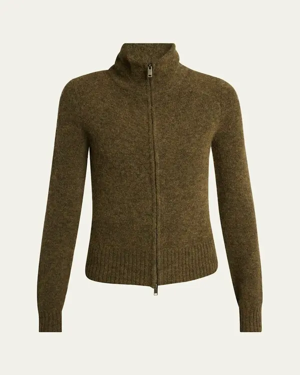 Isabel Marant Prunella Full-zip Sweater Jacket - Bronze