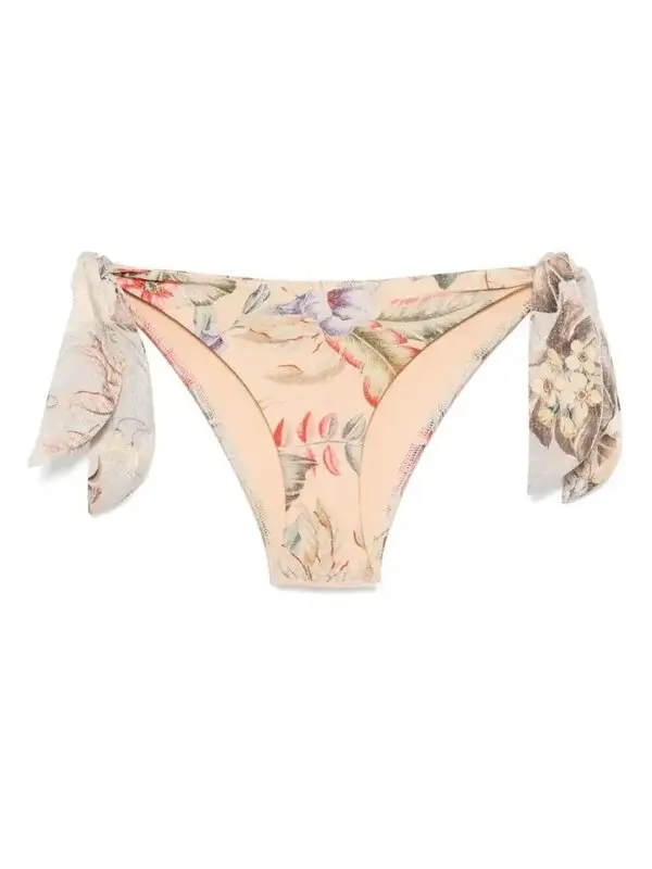 Zimmermann Coco Scarf Bikini Bottom - Tanmulflo - Tan Multi Floral