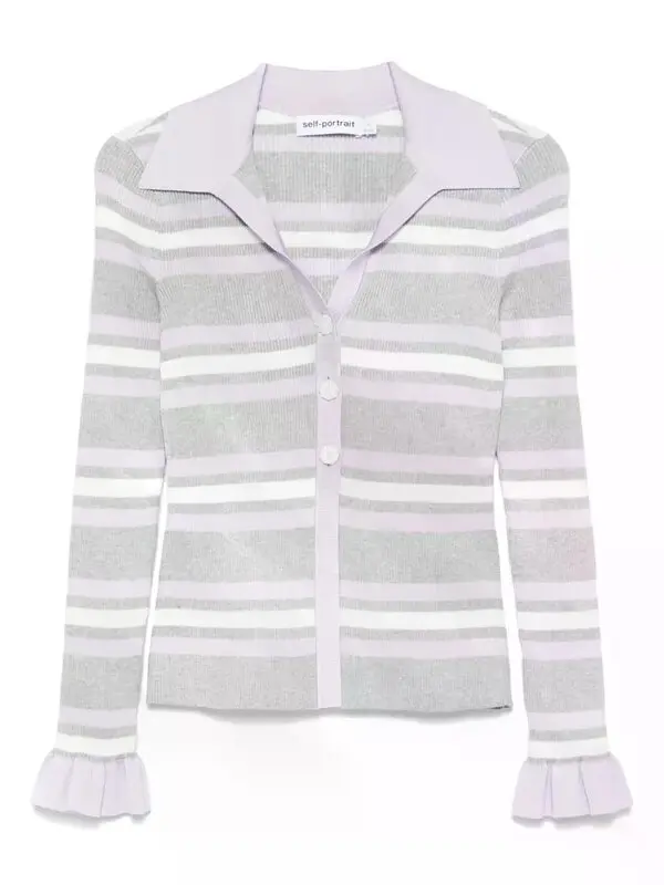 SELF-PORTRAIT Striped Cardigan