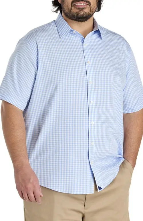 UNTUCKIT FIT BY DXL Big & Tall Lawrence Grid-patterned Sport Shirt