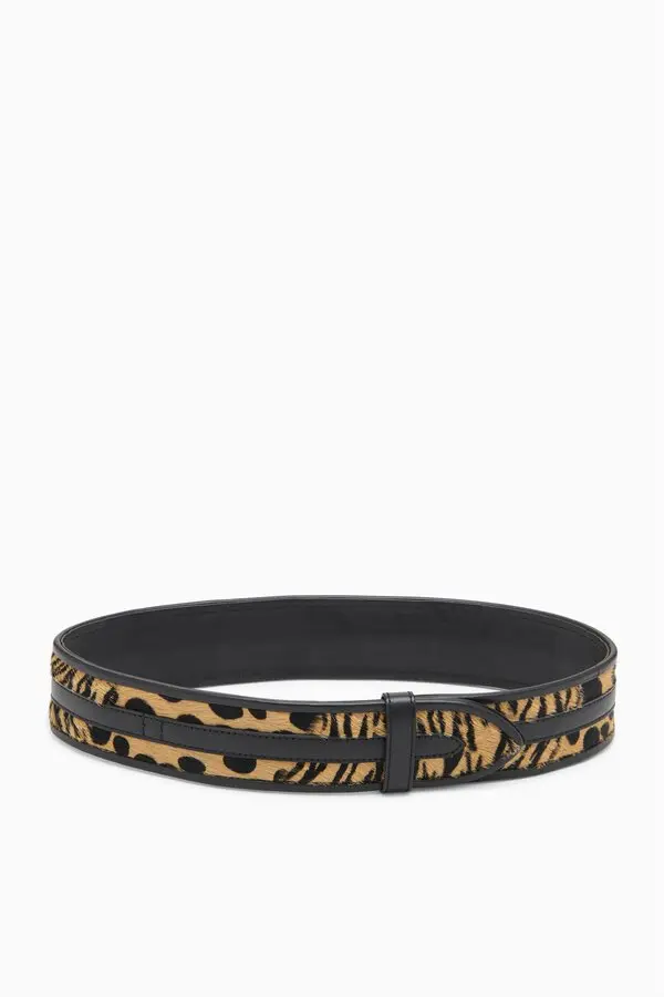 Ulla Johnson Gemma Patchwork Belt - Gazelle Patchwork