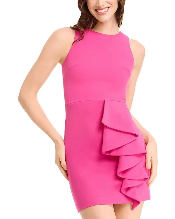 Dress The Population Judie Mini Dress - Bright Fuchsia