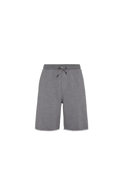 Brunello Cucinelli French Terry Bermuda Shorts - Medium Grey