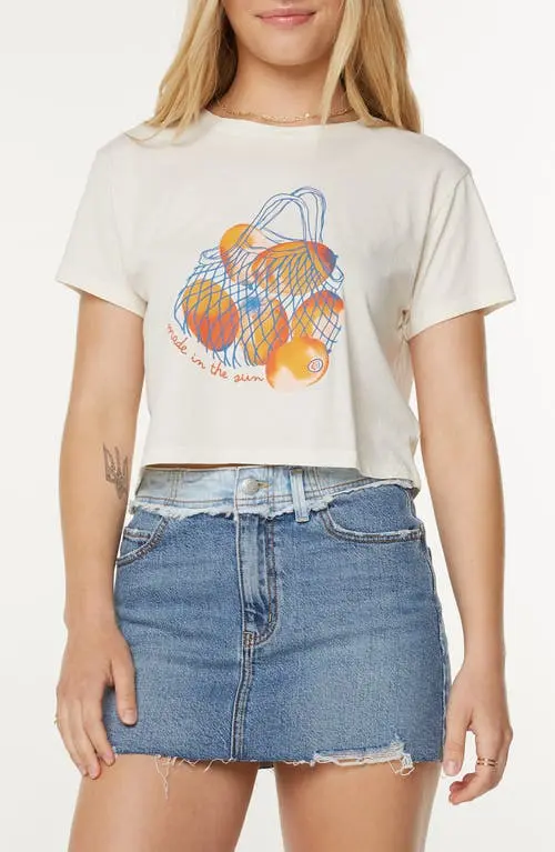 Roxy Made In The Sun Graphic Baby Tee - Bright White Made In The Sun