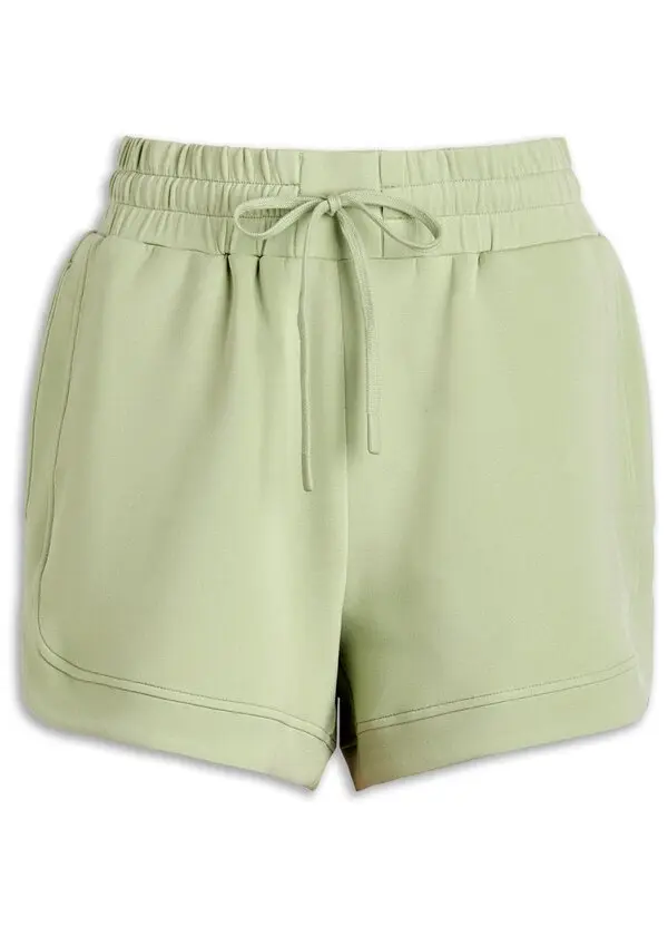Varley Ollie High-rise Stretch-jersey Shorts - Sage