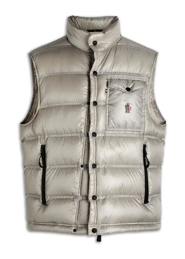 Moncler Nantu Padded Shell Gilet - Grey