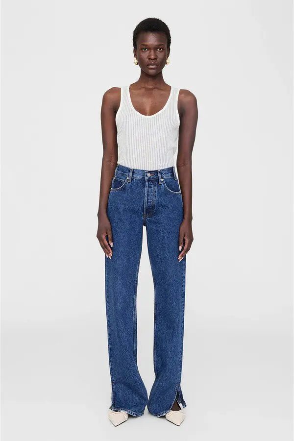 ANINE BING Roy Jean 34 Clean Indigo