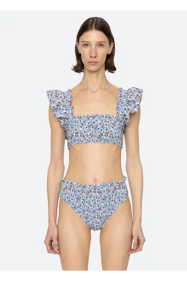 Sea Whitney Floral Print Bikini Top
