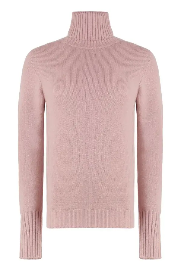 THE (ALPHABET) Cashmere Turtleneck Pullover - Pink