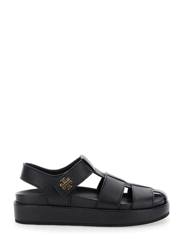Tory Burch Kira Grained Leather Sandals