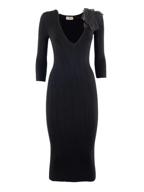 Elisabetta Franchi Knitted Midi Dress