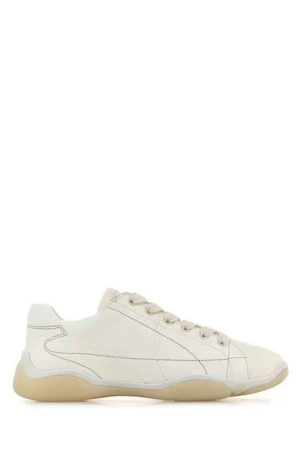 Prada Leather Sneakers - White