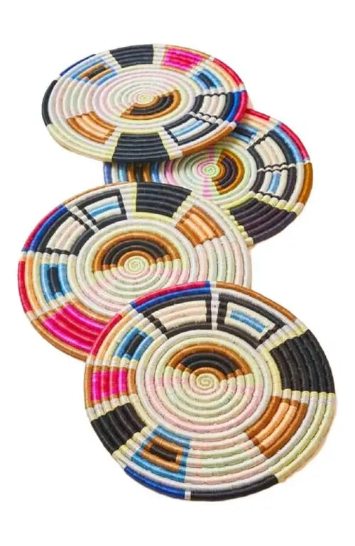INDEGO AFRICA Geo Form Placematsset Of 4