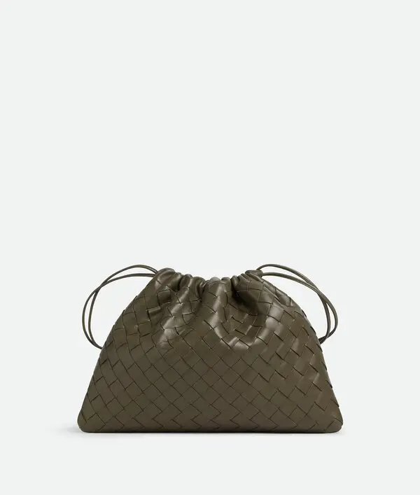 Bottega Veneta Intrecciato Calfskin Leather Pouch - Cypress