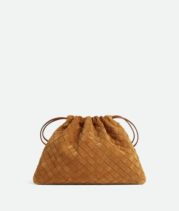 Bottega Veneta Intrecciato Suede Pouch