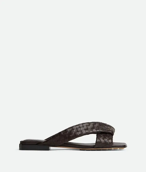 Bottega Veneta Riva Flat Mule - Fondant