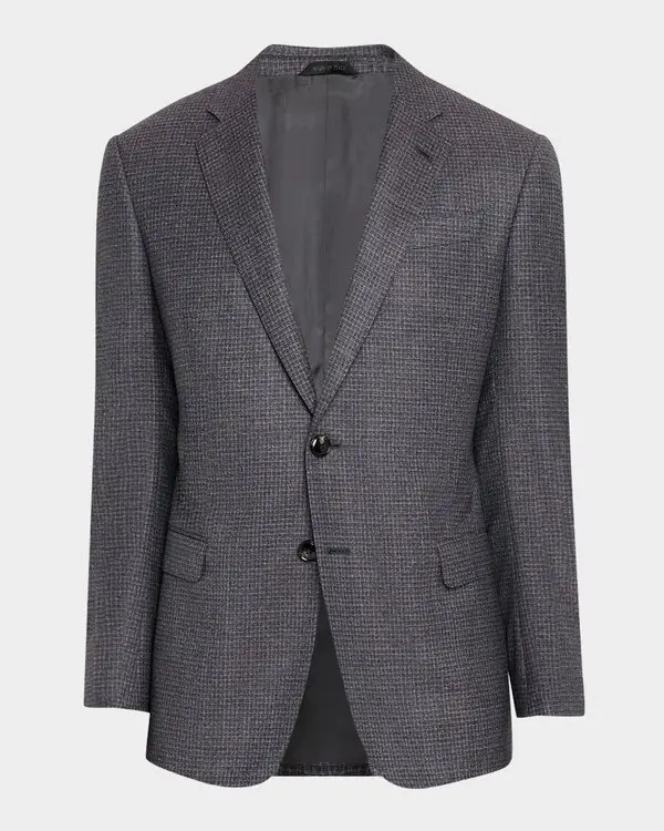 Giorgio Armani Check-textured Sport Coat