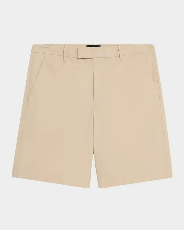 Vince Cotton Plain-weave Stretch Shorts - Cahuenga Khaki