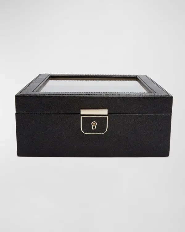 Wolf Palermo 6-piece Watch Box - Black Anthracite