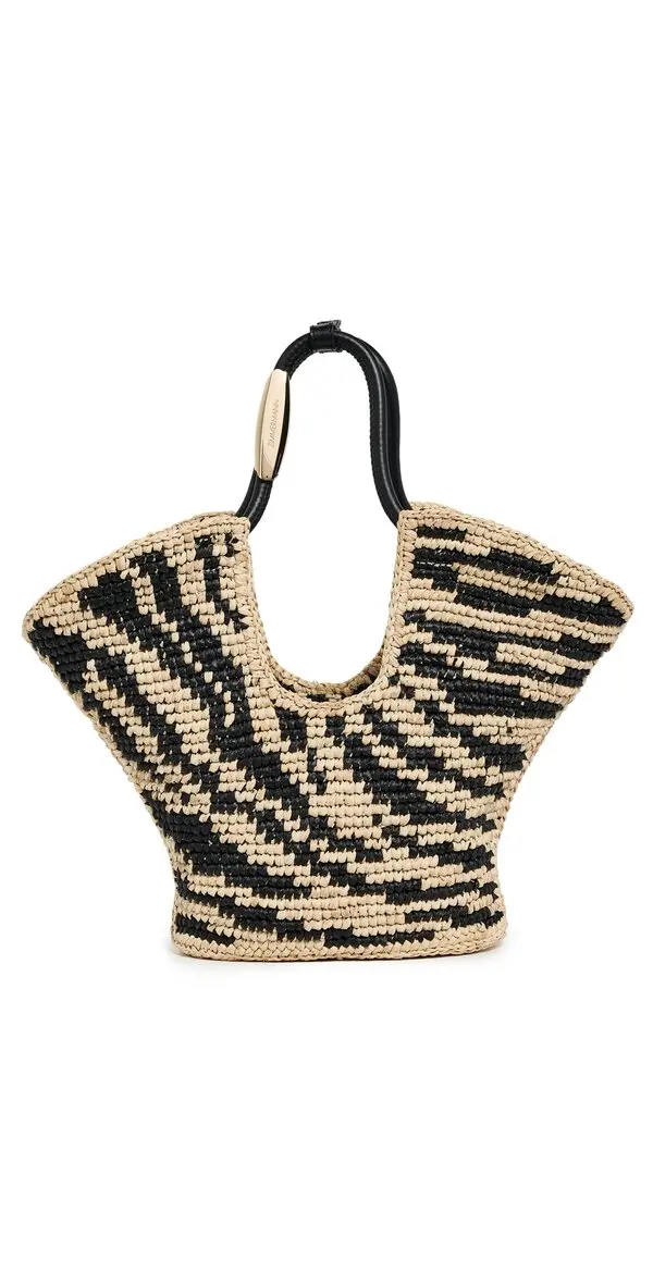 Zimmermann Golden Time Small Tote - Black Zebra