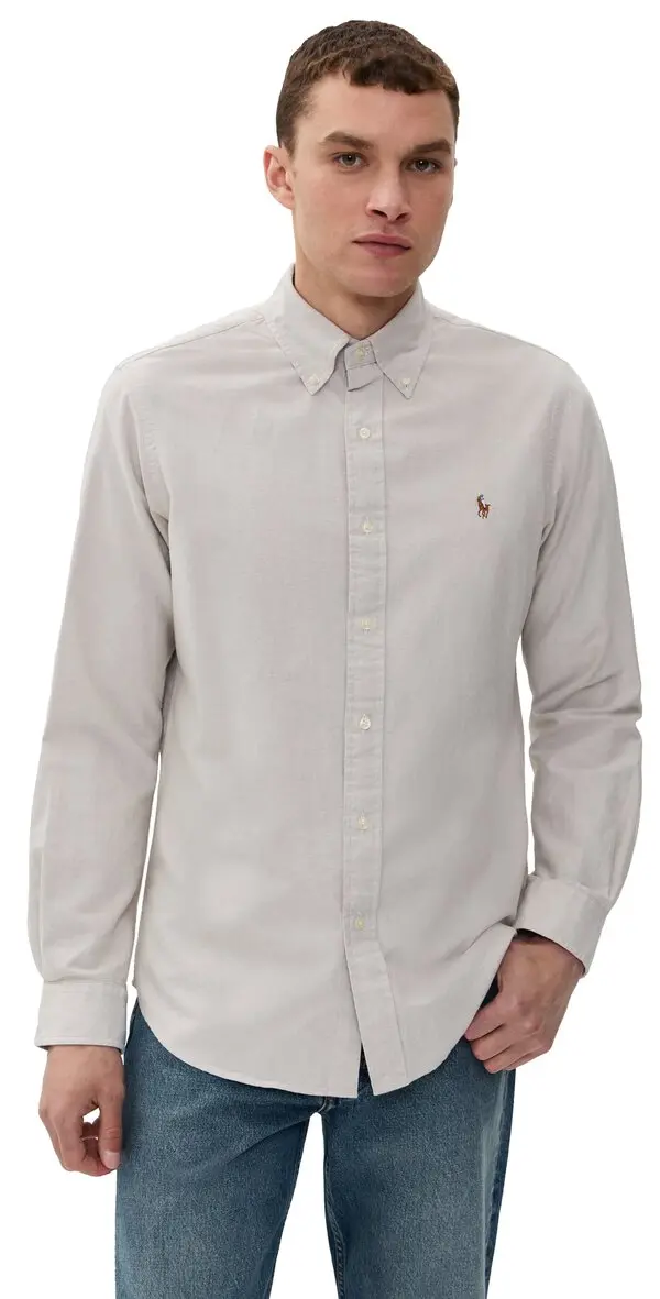 Ralph Lauren Classic Fit Iconic Oxford Shirt - Coastal Beige