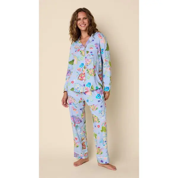 THE CAT'S PAJAMAS Pima Knit Pajama Set - Shanghai Fans