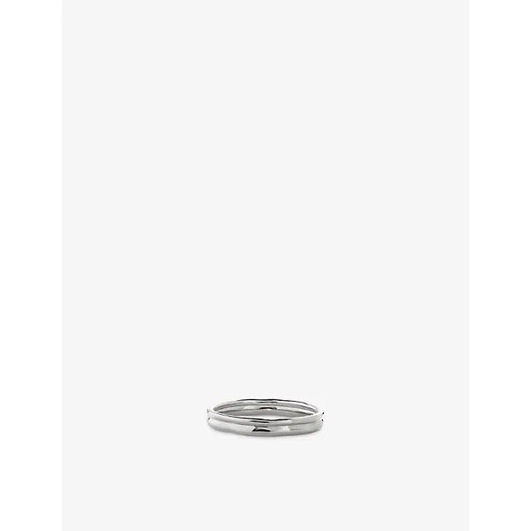 Monica Vinader Siren Muse Sterling- Stacked Ring - Silver