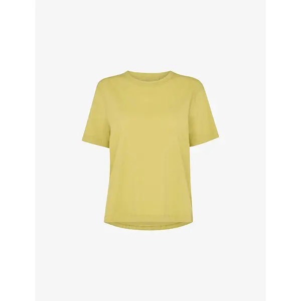 Whistles Cotton Round-neck Short-sleeve T-shirt - Green