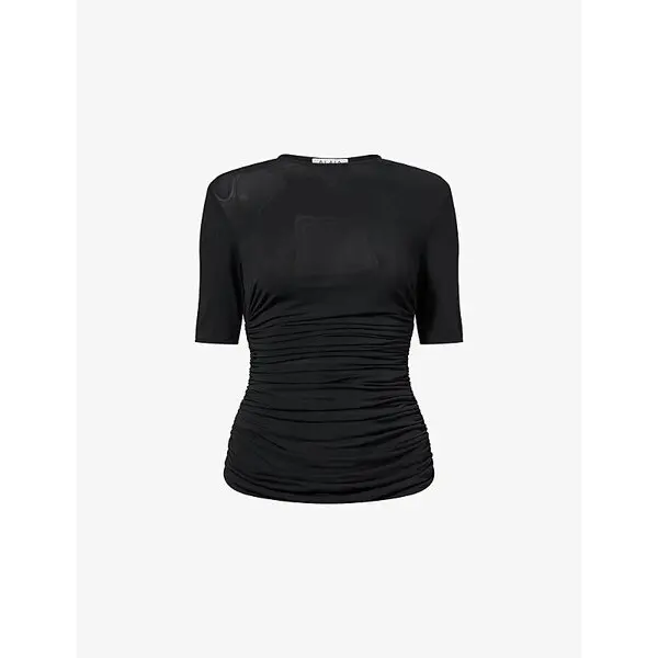Alaïa Ruched Stretch-woven Top