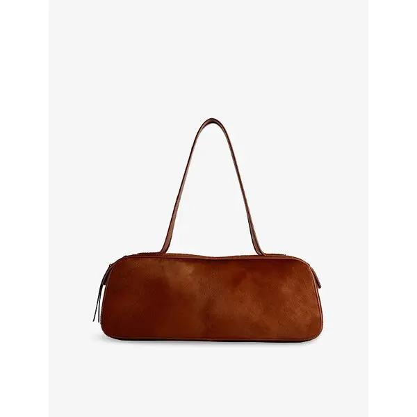 Khaite Simona Leather Shoulder Bag - Rust