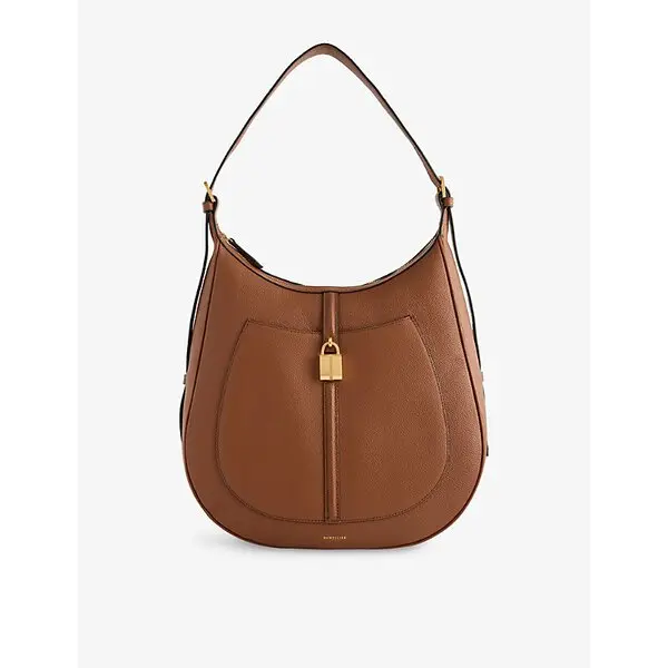 DEMELLIER Siena Leather Hobo Bag - Tan W/be F03