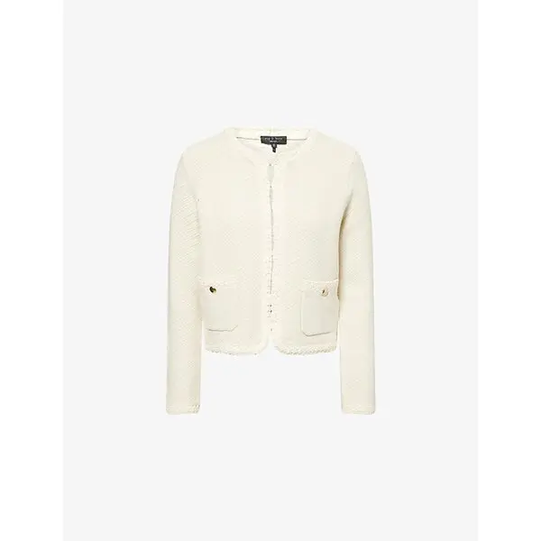 Rag & Bone Claire Braided-trim Cotton-blend Cardigan