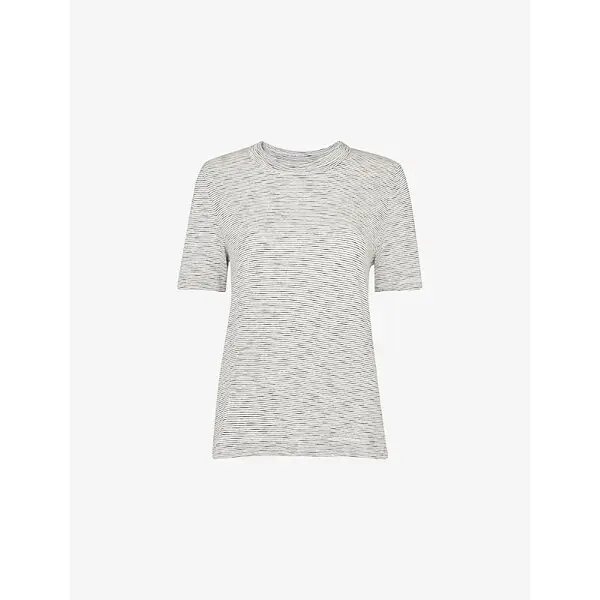 Whistles Rosa Striped Cotton T-shirt - Multi-coloured