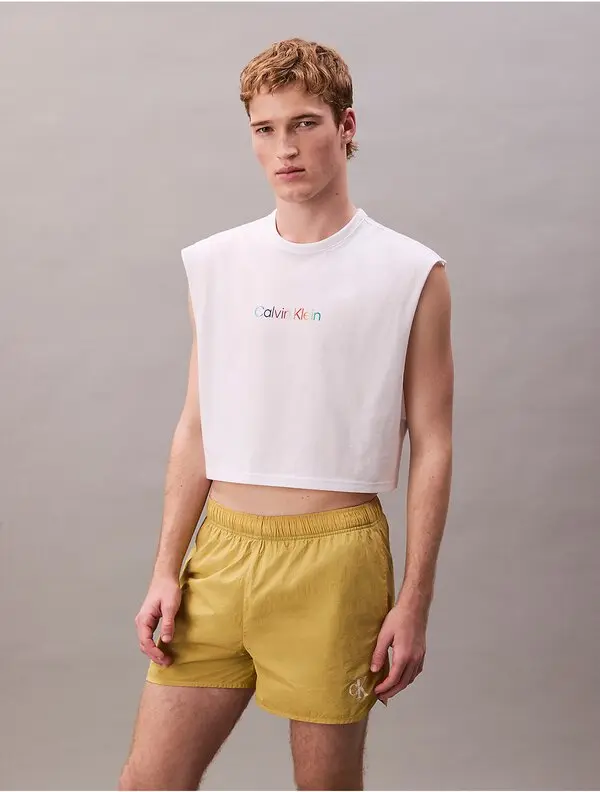 Calvin Klein Pride Muscle Tank Top - Bright White