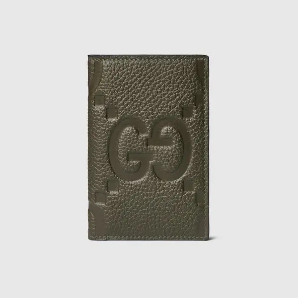 Gucci Gg Jumbo Long Card Case Leather - Green