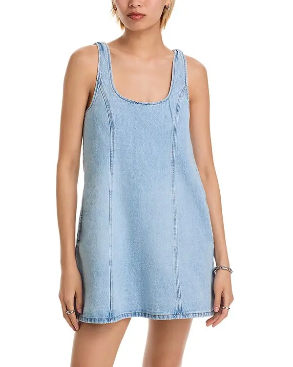 Blanknyc A-line Flared Denim Mini Dress