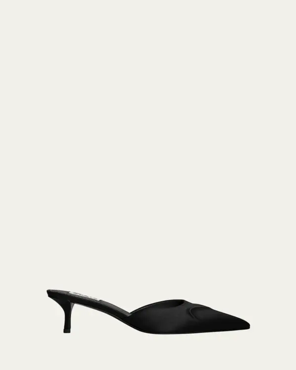 Alaïa 3d Coeur Mules - Noir
