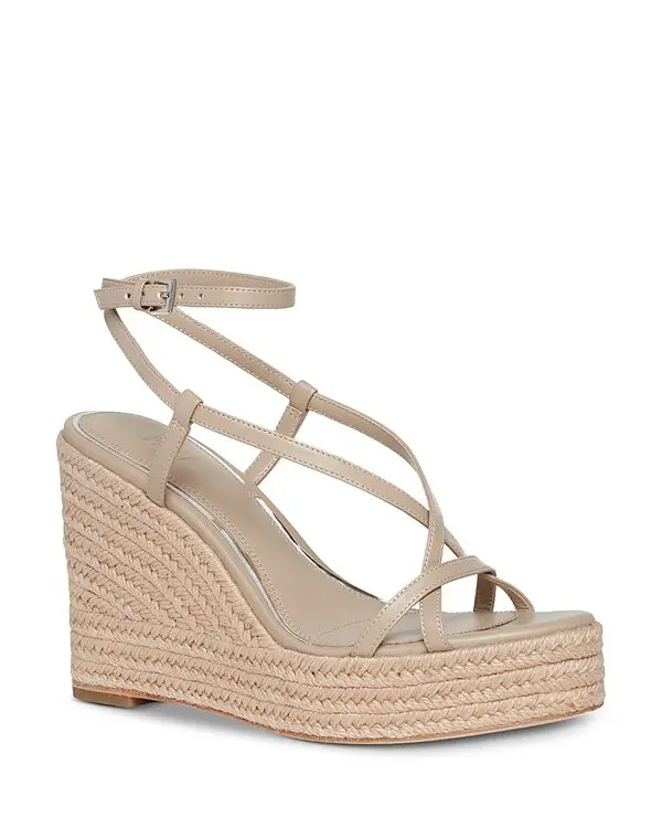 Paige Espadrille Wedge Sandals - Light Tan