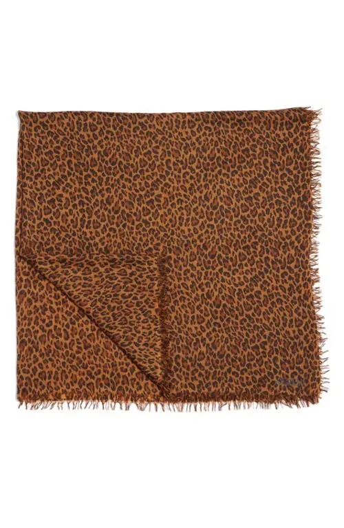 Isabel Marant Madicia Print Wool & Cashmere Scarf - Leopard