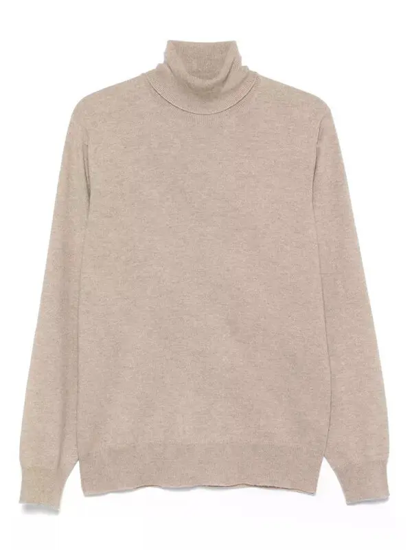 Brunello Cucinelli Cashmere High Neck Sweater - Brown