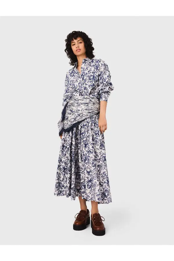 Maje Fruit Print Shirt - Blue
