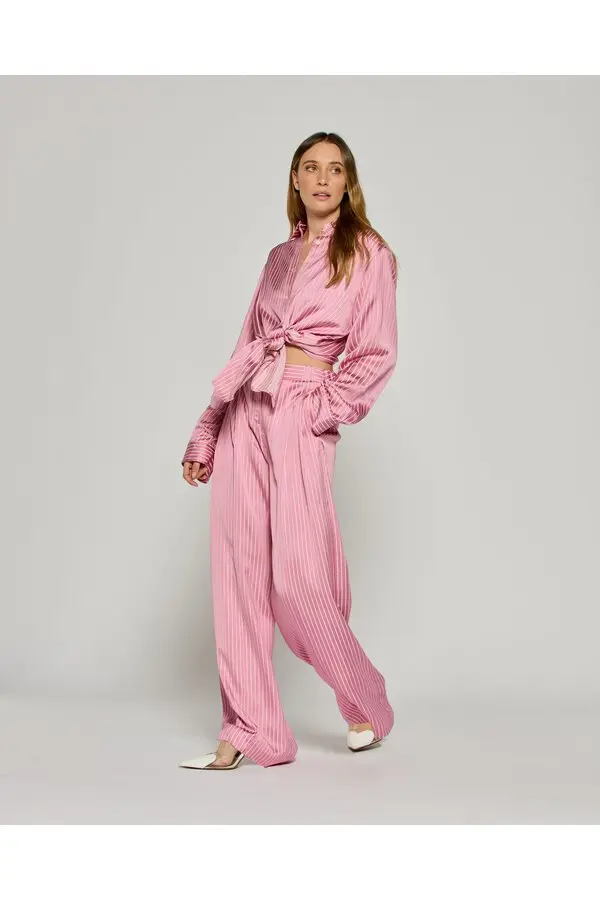 Serena Bute Satin Jacquard Serena Trousers
