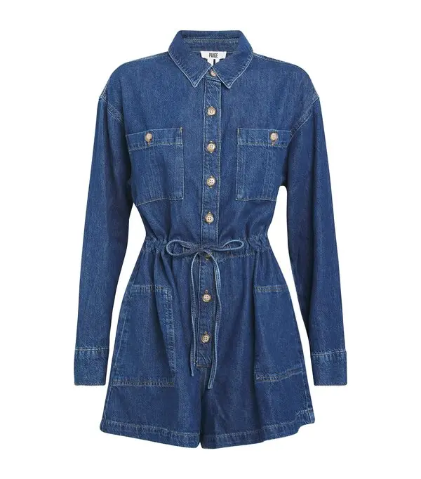 Paige Denim Madigan Playsuit - Navy