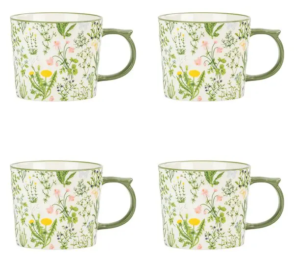 10 STRAWBERRY STREET Set Of 4 Madison Mug